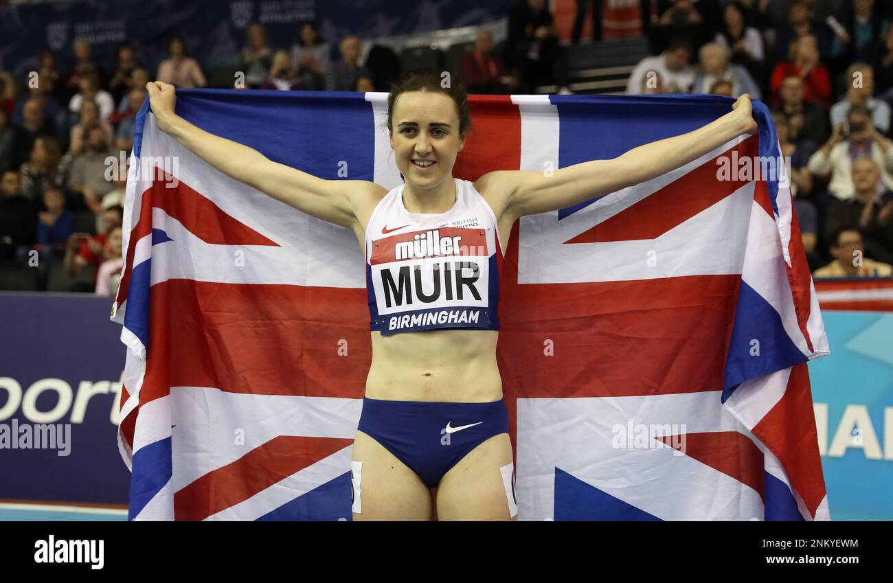 File photo dated 18-02-2017 of Laura Muir after winning the 1000m at ...