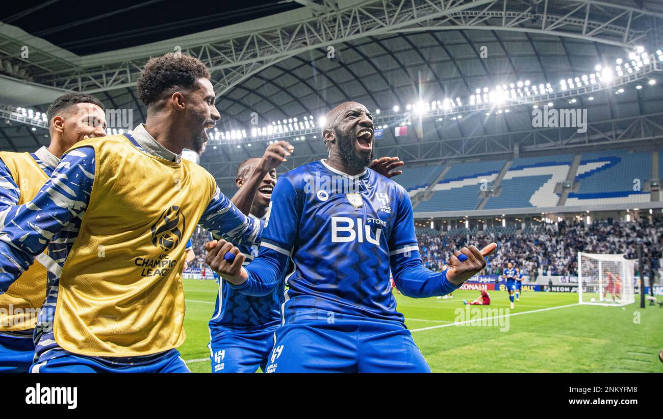 Al Wakrah, Qatar. February 23, 2023, Al-Hilal SFC's Moussa Marega ...