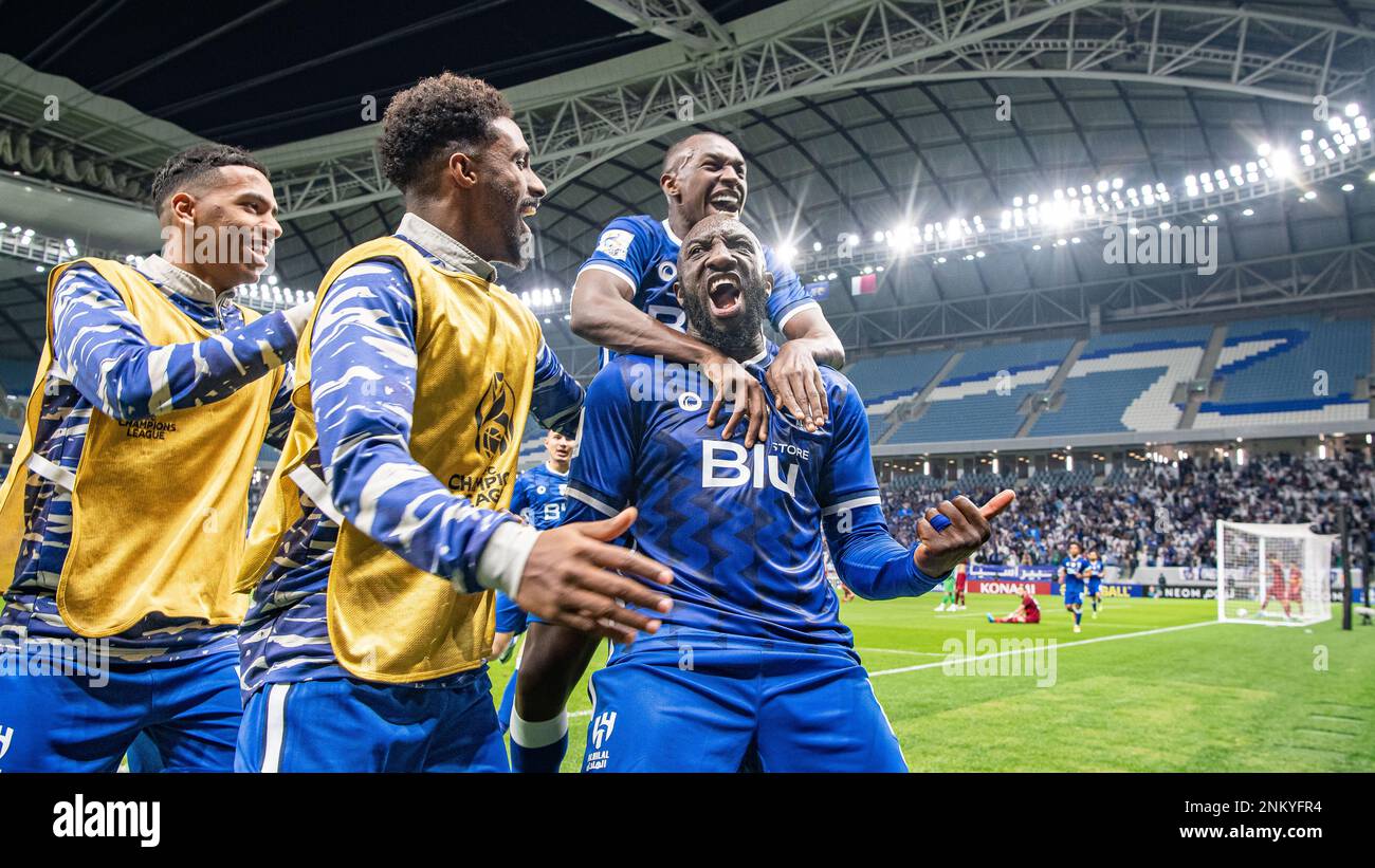 Al Wakrah, Qatar. February 23, 2023, Al-Hilal SFC's Moussa Marega ...