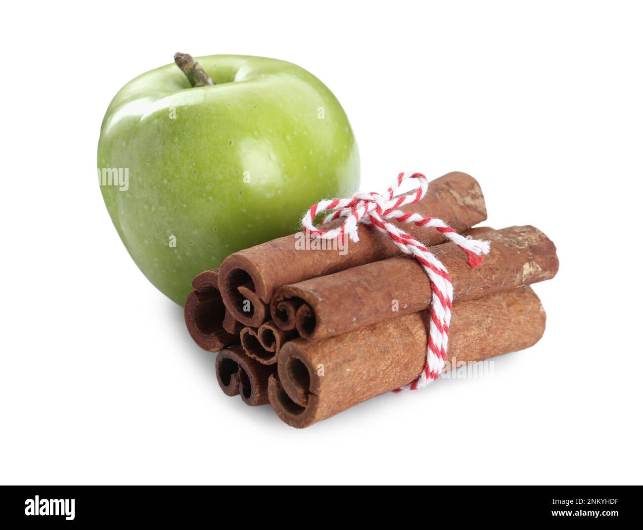 Cinnamon sticks green apple Cut Out Stock Images & Pictures - Alamy