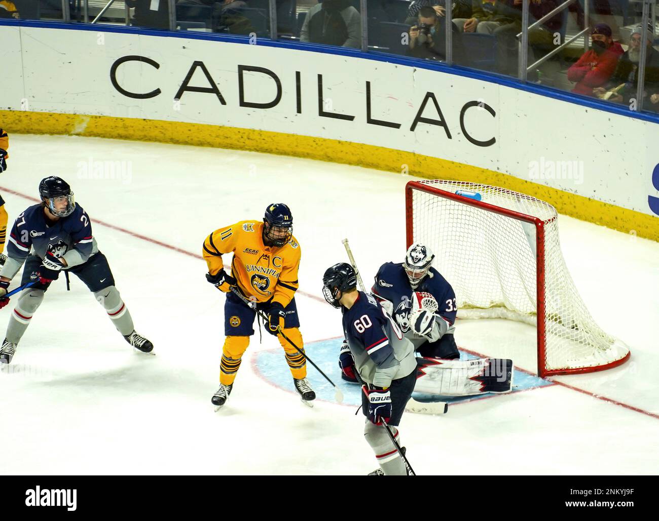 January 30, 2022, Bridgeport, CT, USA: January 30, 2022:UConn goalie ...