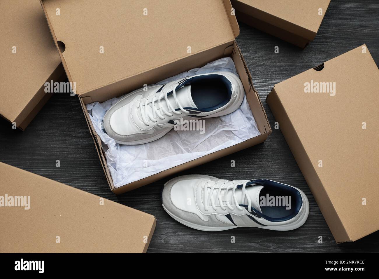 Shoe boxes hi-res stock photography and images - Alamy