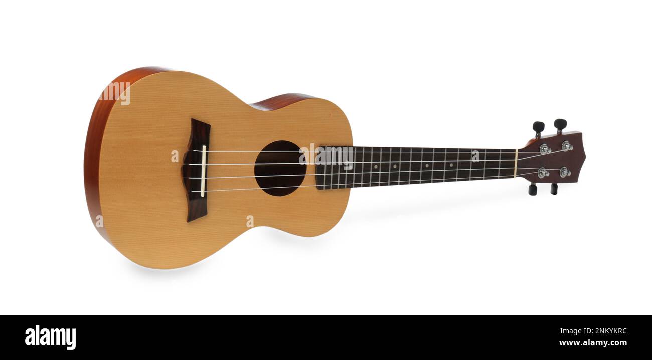 Ukulele isolated on white. String musical instrument Stock Photo - Alamy