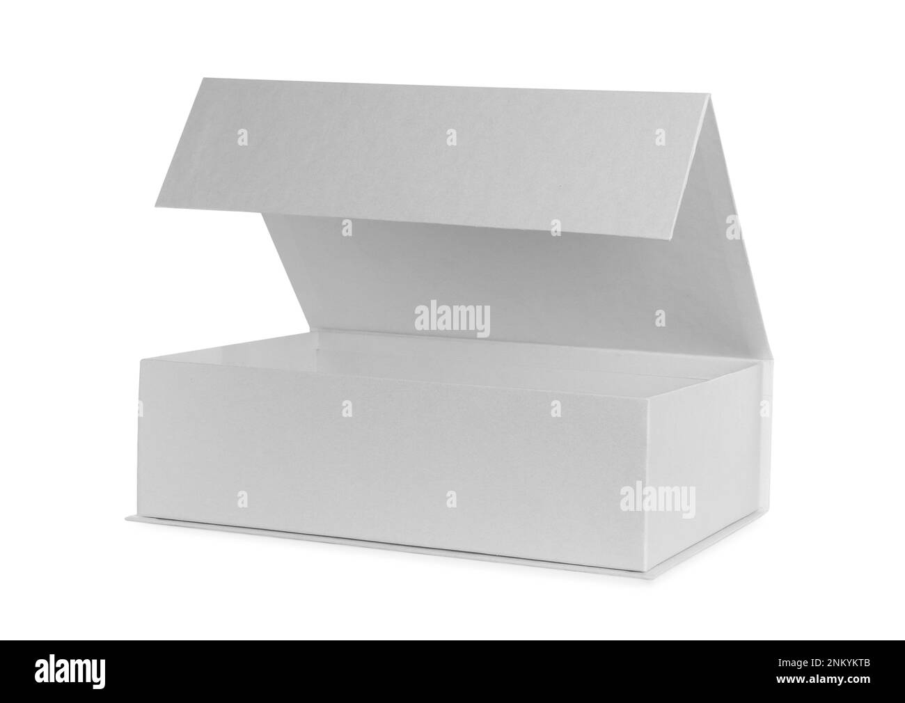 Open bright shoe box isolated on white Stock Photo - Alamy