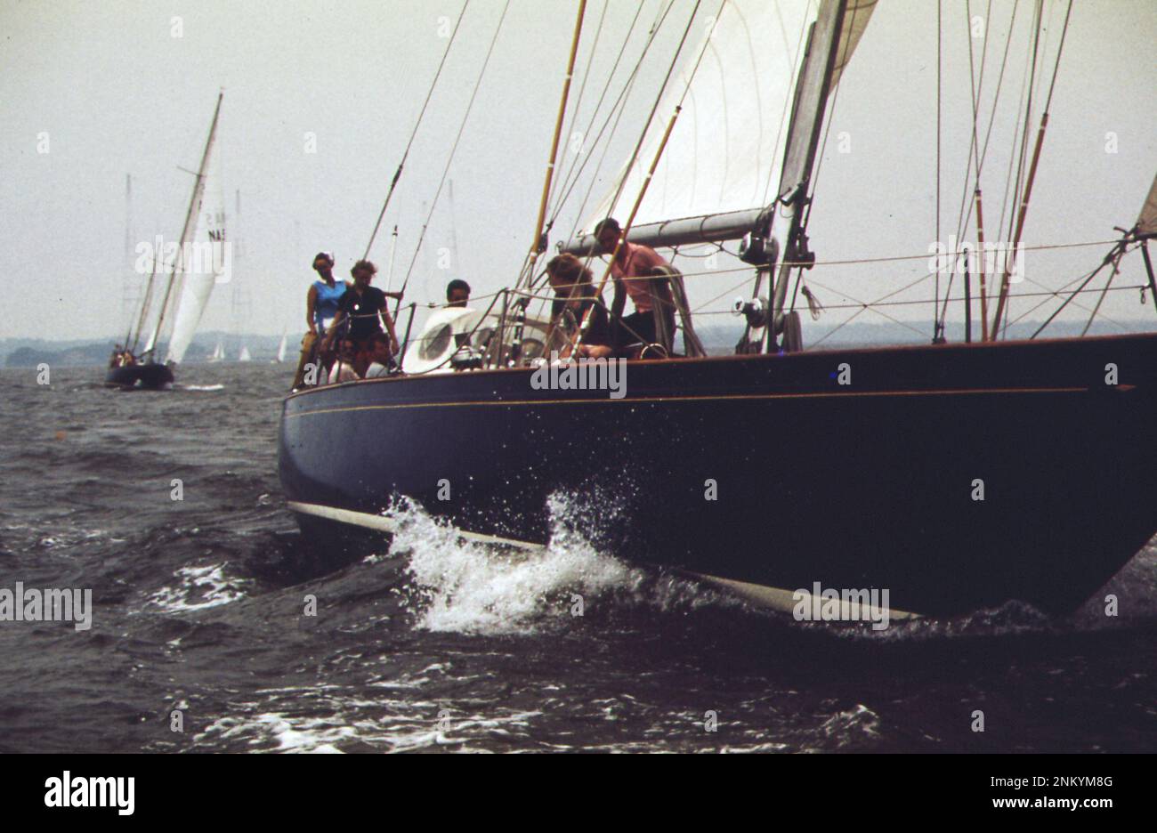 1970s Sailing Photos: Setting a course south on Chesapeake Bay toward ...