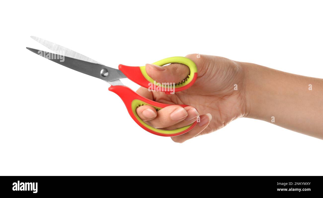 Person scissors silver hi-res stock photography and images - Alamy