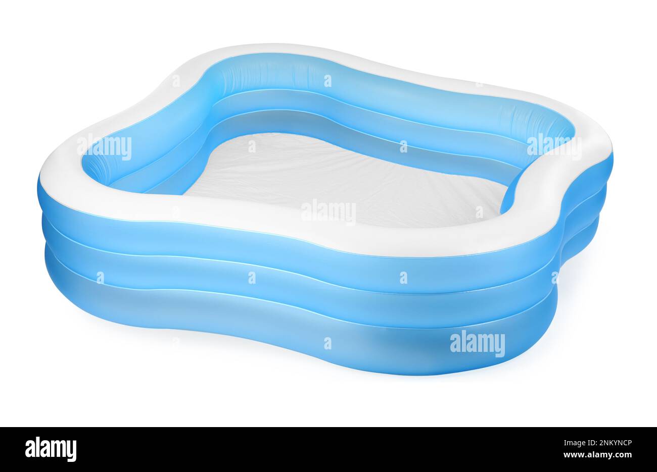 Inflatable rubber swimming pool isolated on white Stock Photo - Alamy