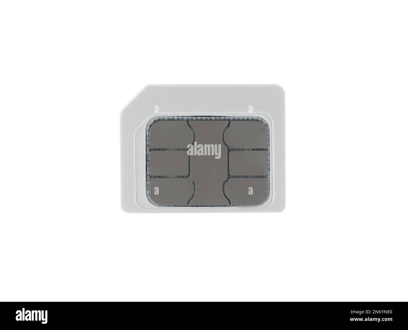 Modern micro SIM card isolated on white Stock Photo - Alamy