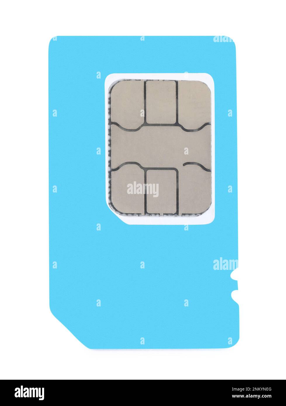 Modern color SIM card isolated on white Stock Photo - Alamy