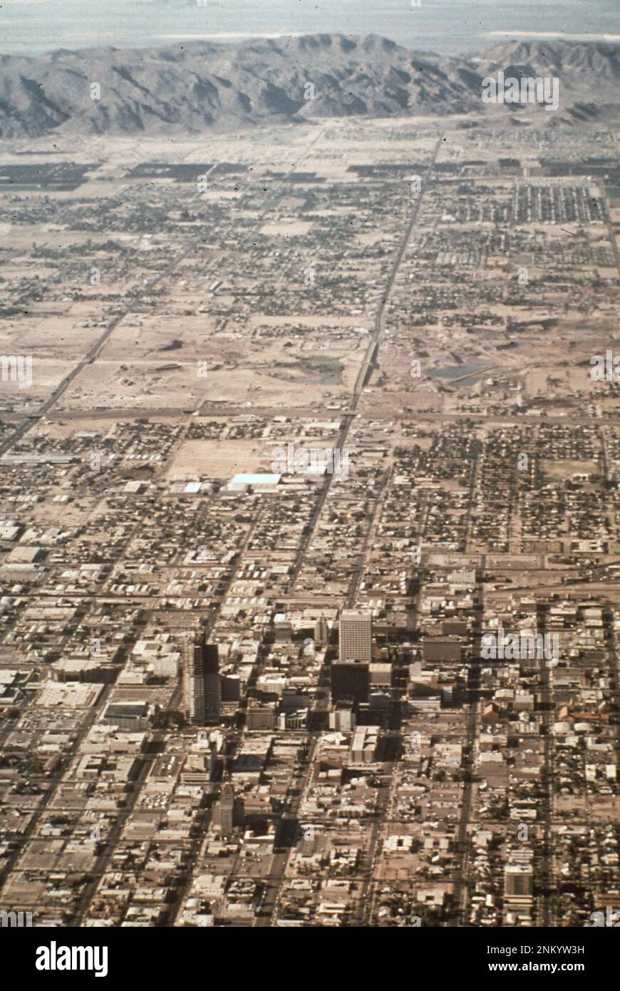 Phoenix Arizona 1970 Aerial Photo Of Phoenix, Arizona. 1972. Photo