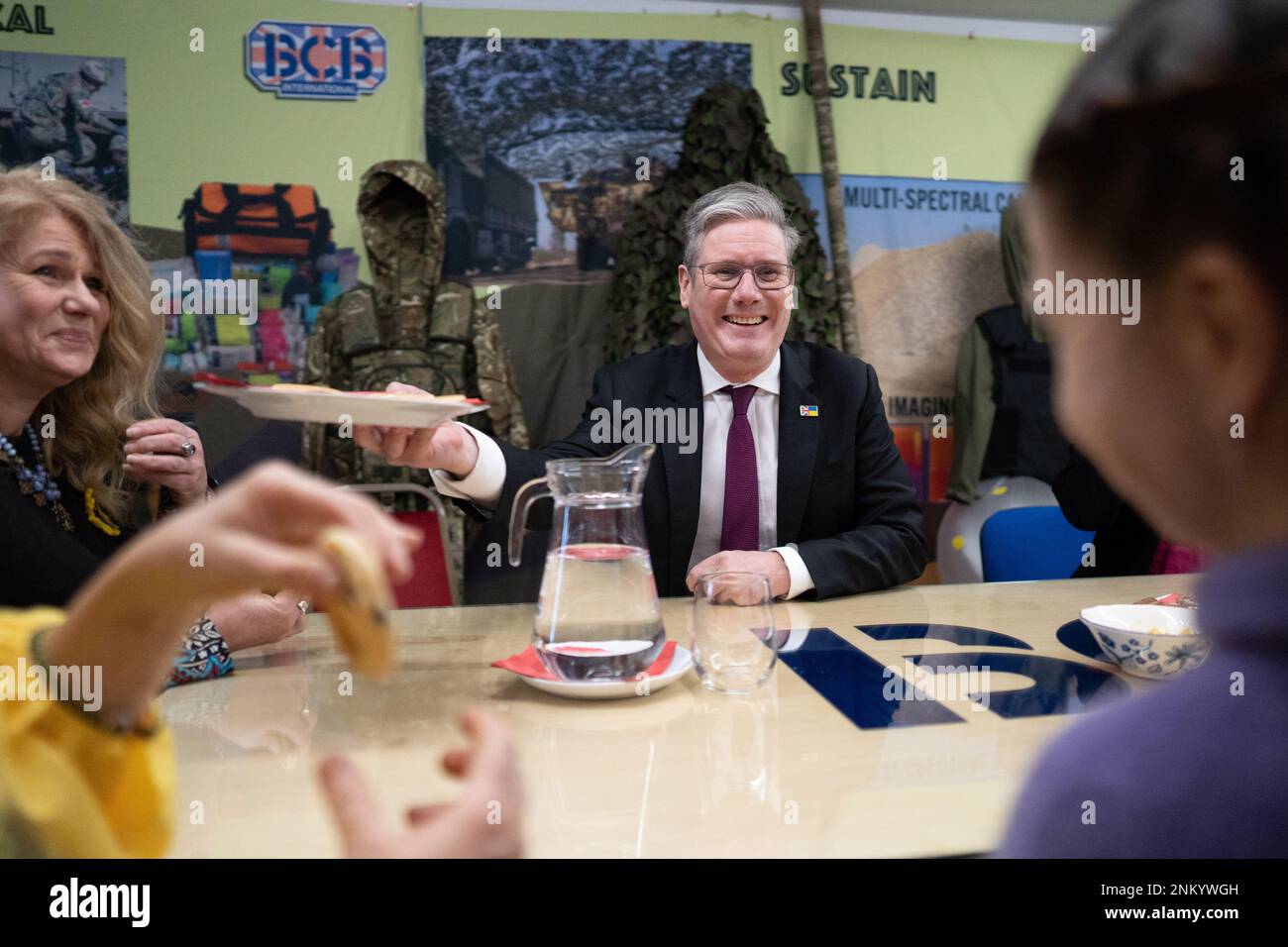 Leader of the Labour Party Sir Keir Starmer meets local Ukrainian ...