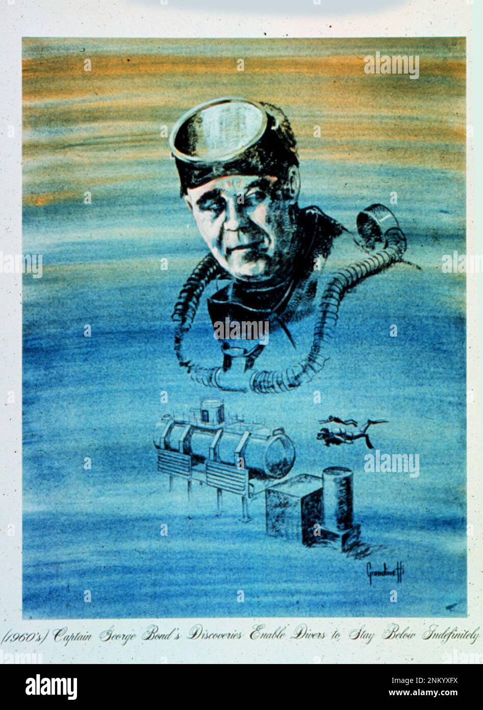 SEALAB's "Papa Topside" and father of saturation diving, George F. Bond ...