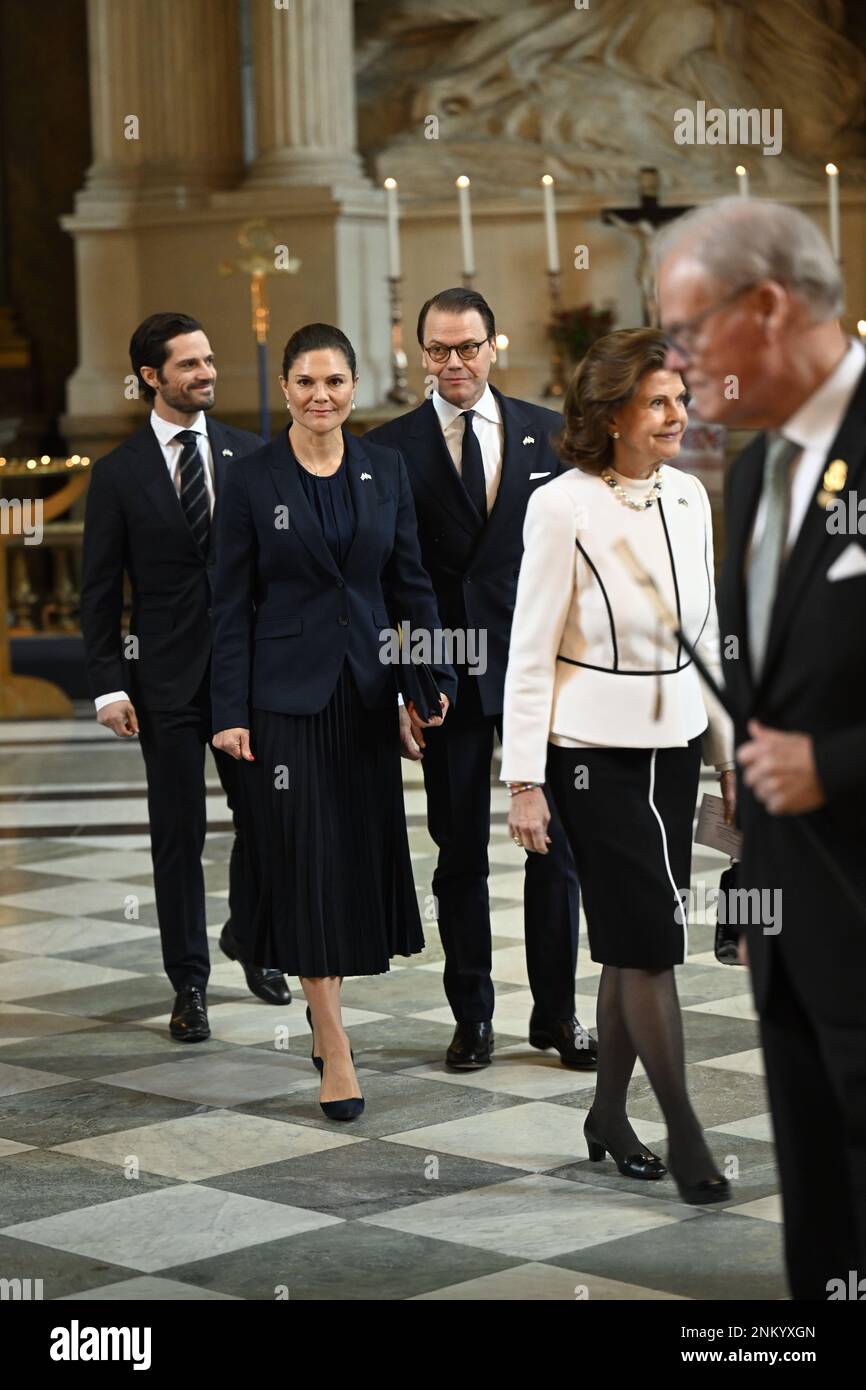 Queen Silvia, Crown Princess Victoria, Prince Daniel, Prince Carl ...