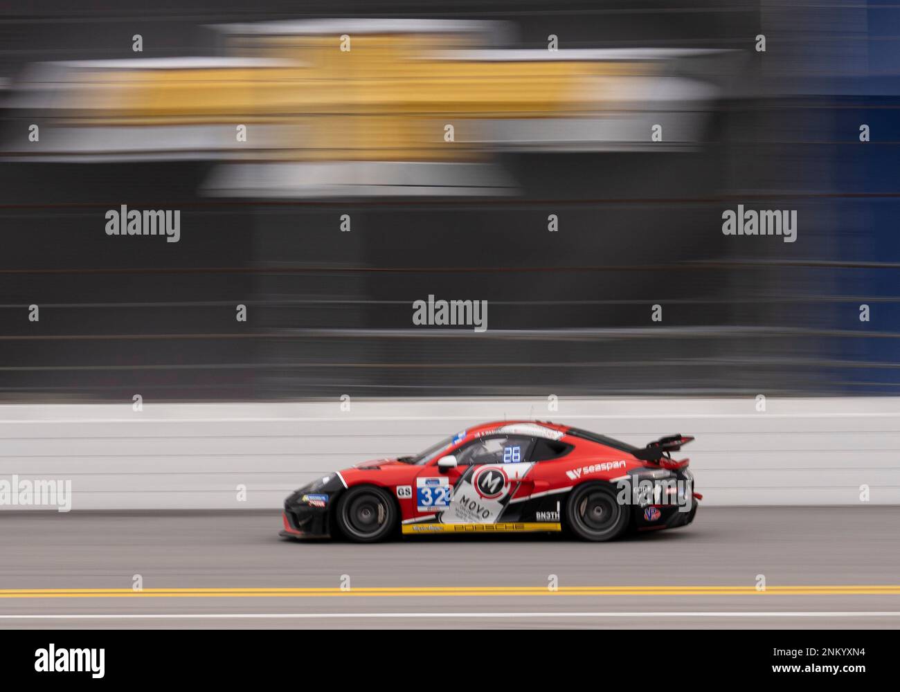 DAYTONA, FL - JANUARY 28: Porsche 911 GT3R driver Kyle Washington - USA ...
