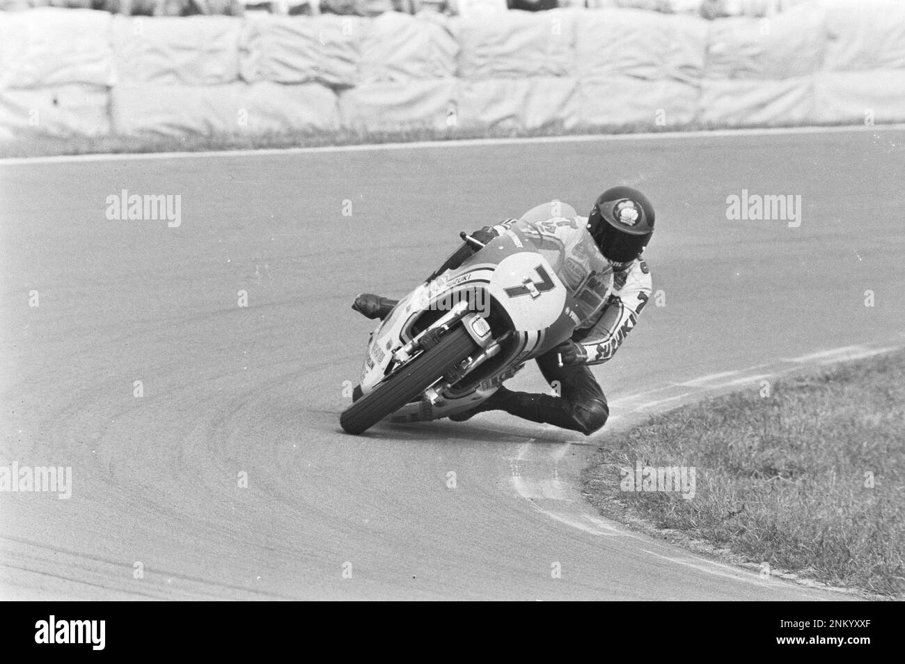 TT in Assen, 500cc class. Barry Sheen in action ca. 26 June 1976 Stock ...