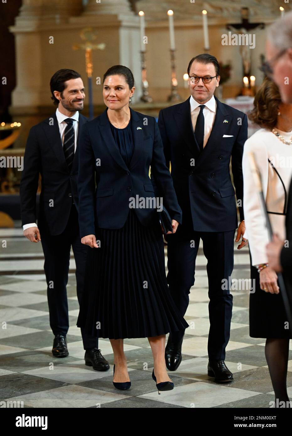 Crown Princess Victoria, Prince Daniel, Prince Carl Philip attends a ...