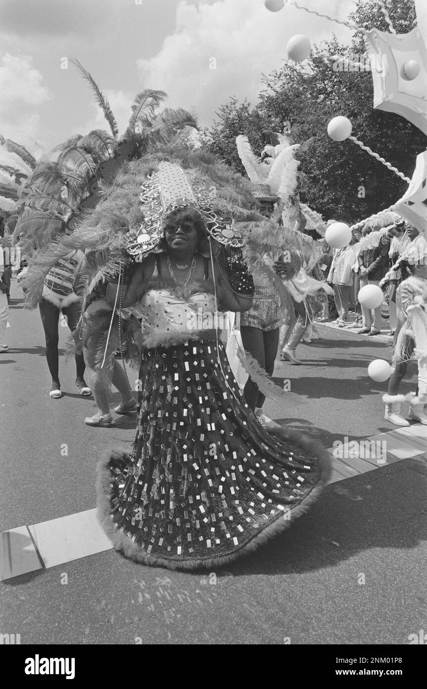 Parade during the Caribbean Carnival, Utrecht Netherlands ca. 1985 ...