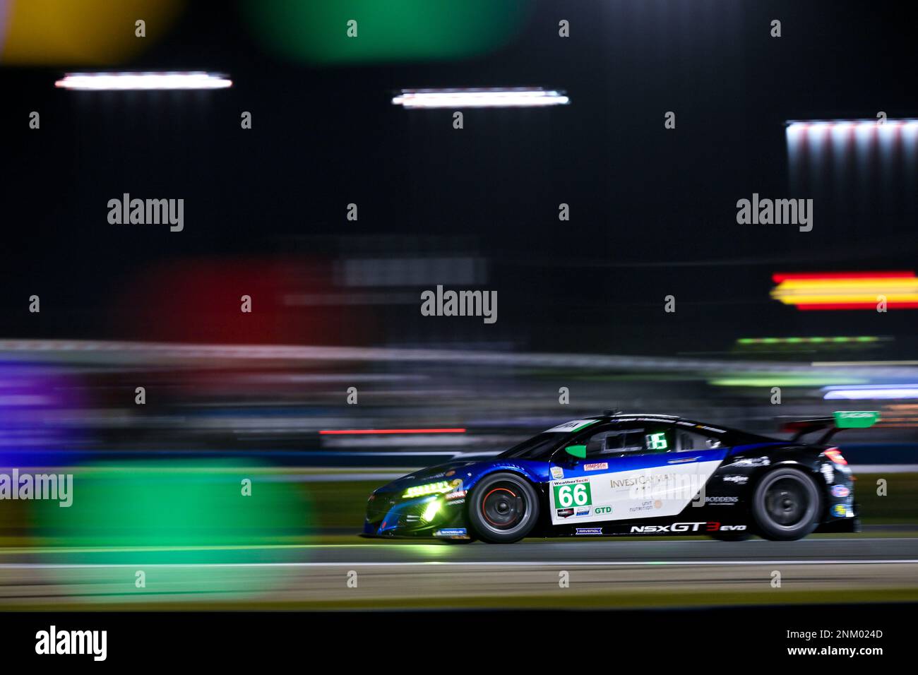 DAYTONA, FL - JANUARY 27: The #66 Gradient Racing Acura NSX GT3 in the ...