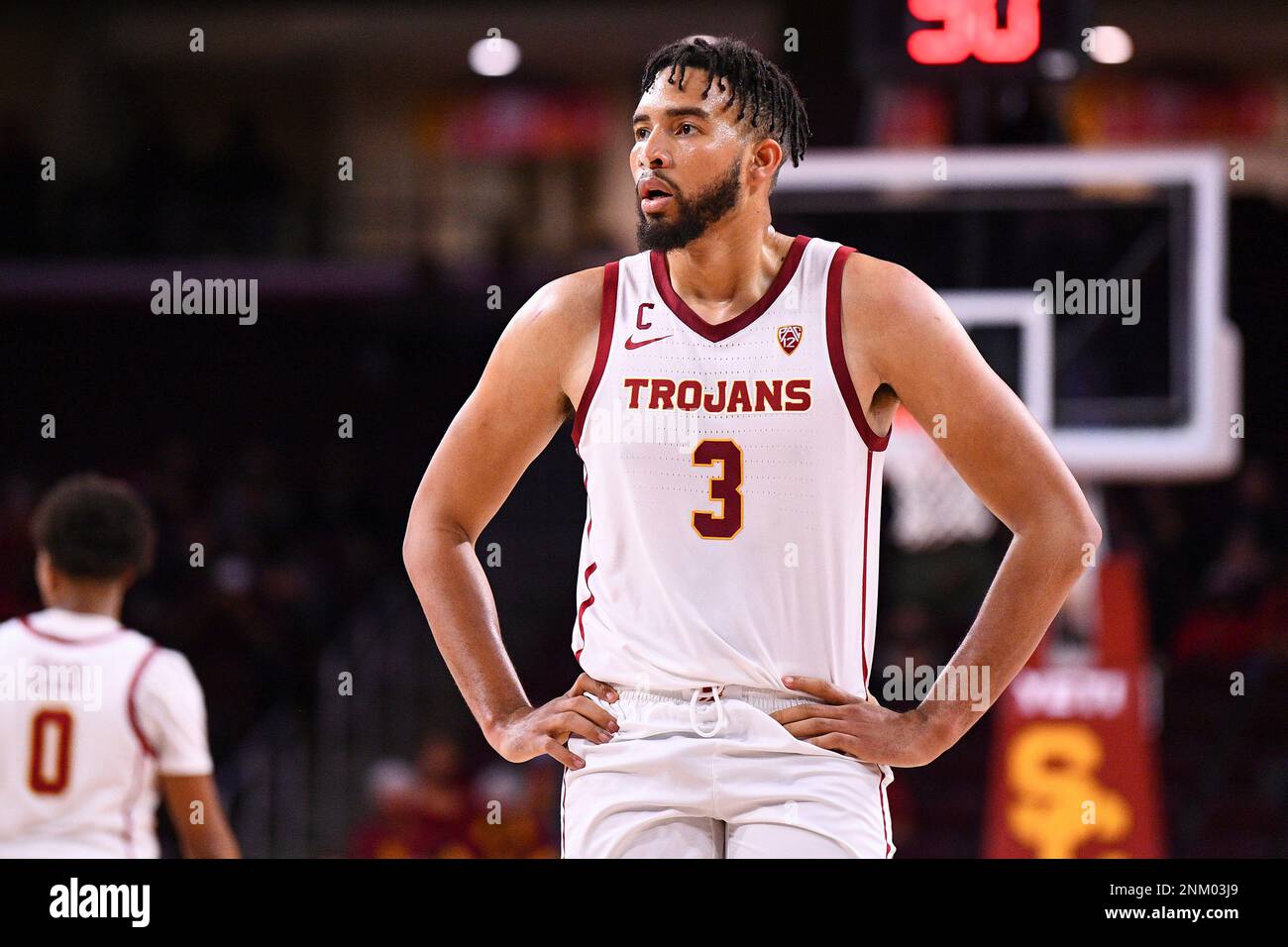 LOS ANGELES, CA - JANUARY 24: USC Trojans forward Isaiah Mobley (3 ...