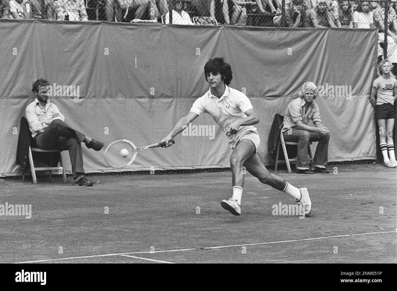 International tennis championships Melkhuisje, Angel Gimenez in action ...