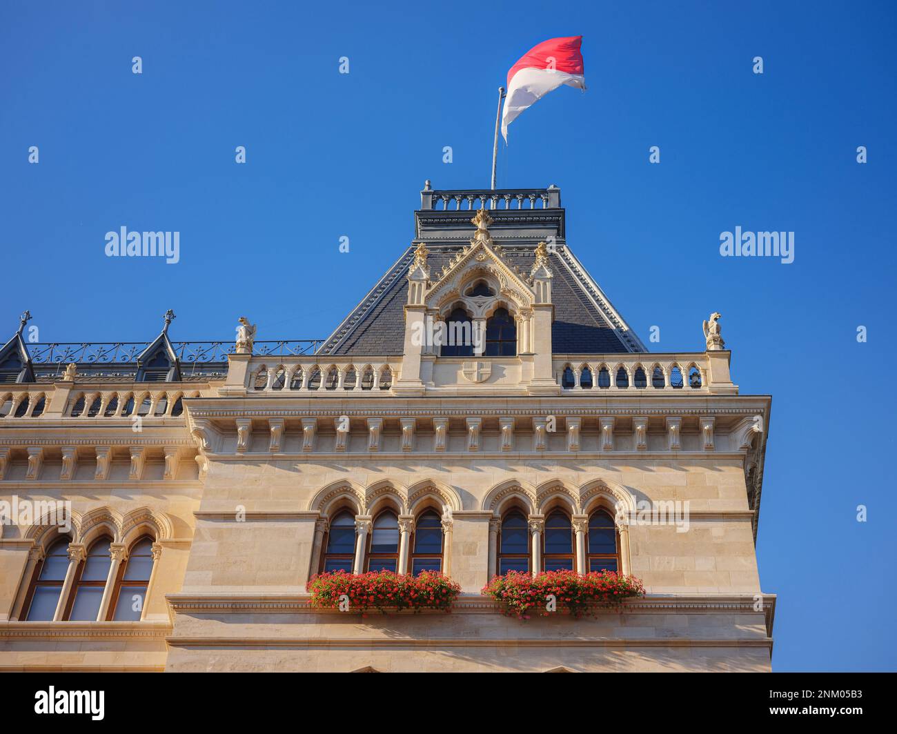 Scenic view of Viena capital, impressive gothic architecture of City ...