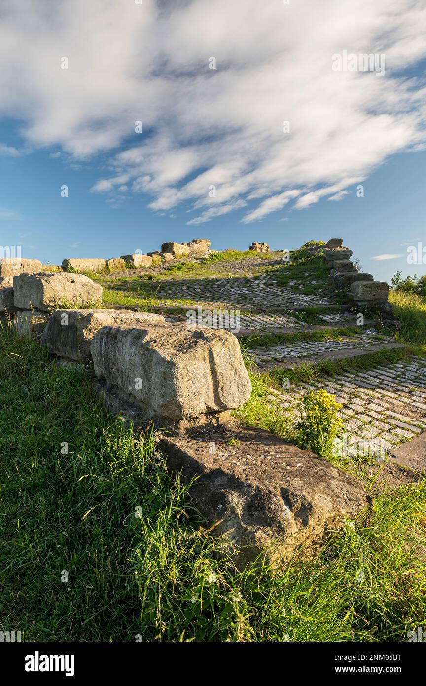 The Windy Nook created by sculptor Richard Cole on a former slag heap ...