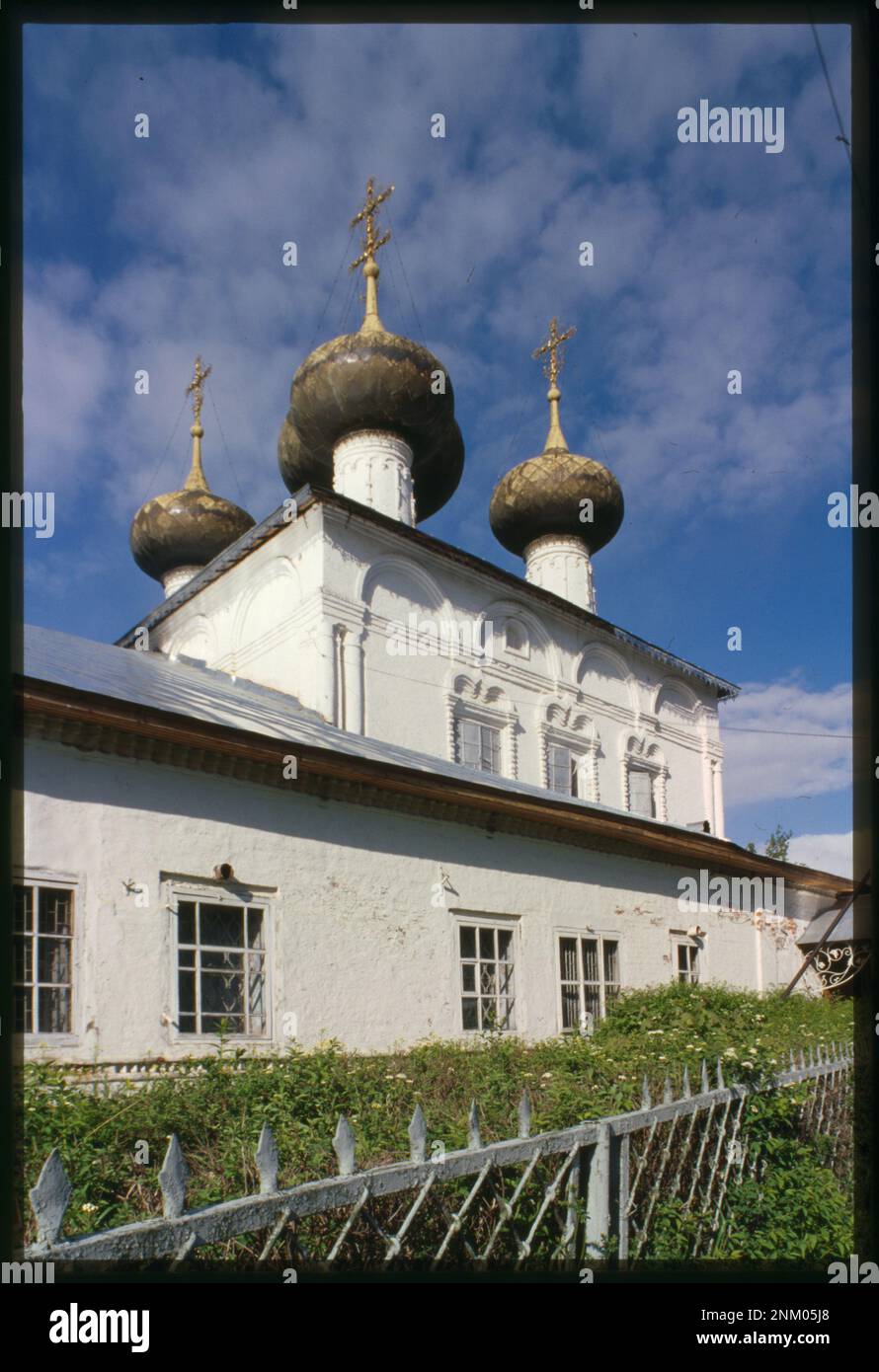 The Cathedral of the Nativity of the Virgin, built between 1685 and 1690 in Ustiuzhna, Russia ...