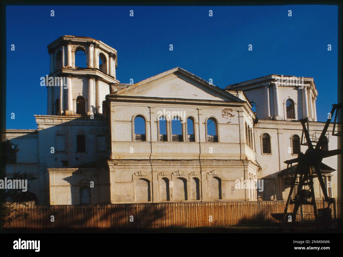 The Trinity Cathedral, built between 1812 and 1817 in Kiakhta, Russia ...