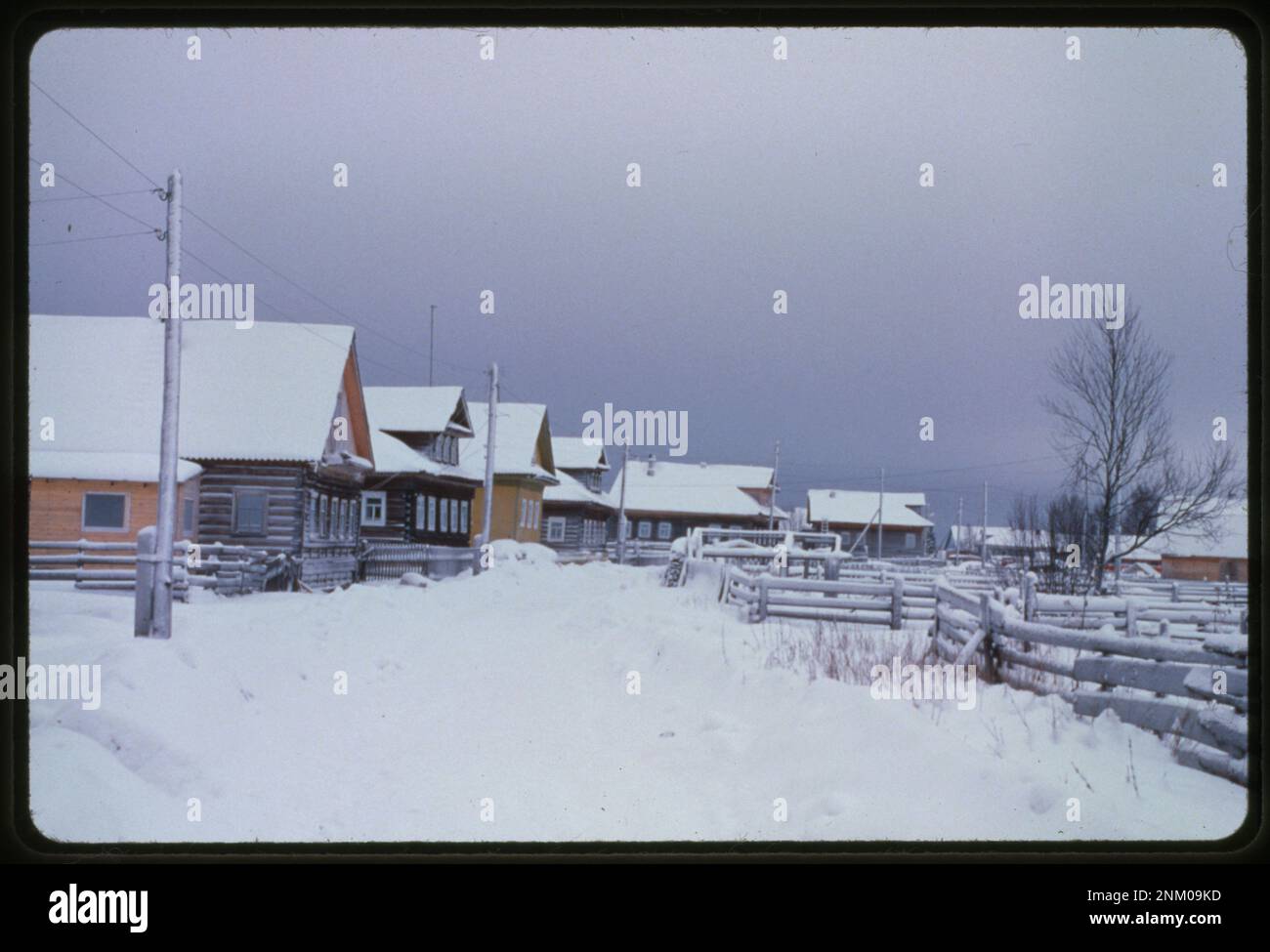 Log houses (19th-20th centuries), Izhma village, Russia. Brumfield ...