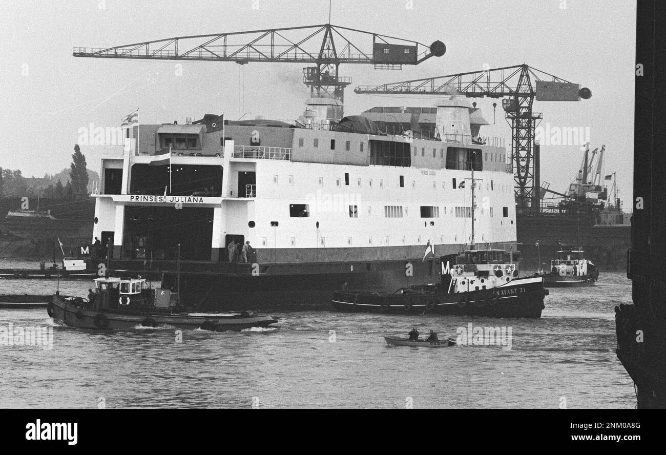 Princess Juliana performs christening and stacking double-decker ferry ...