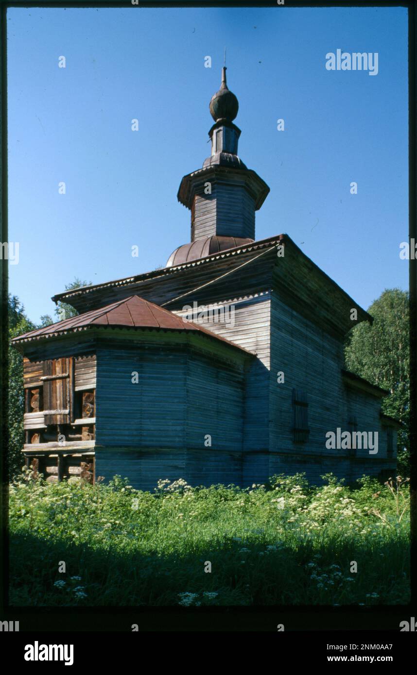The Log Church of St. Nicholas, built in 1642 and modified in the 18th ...