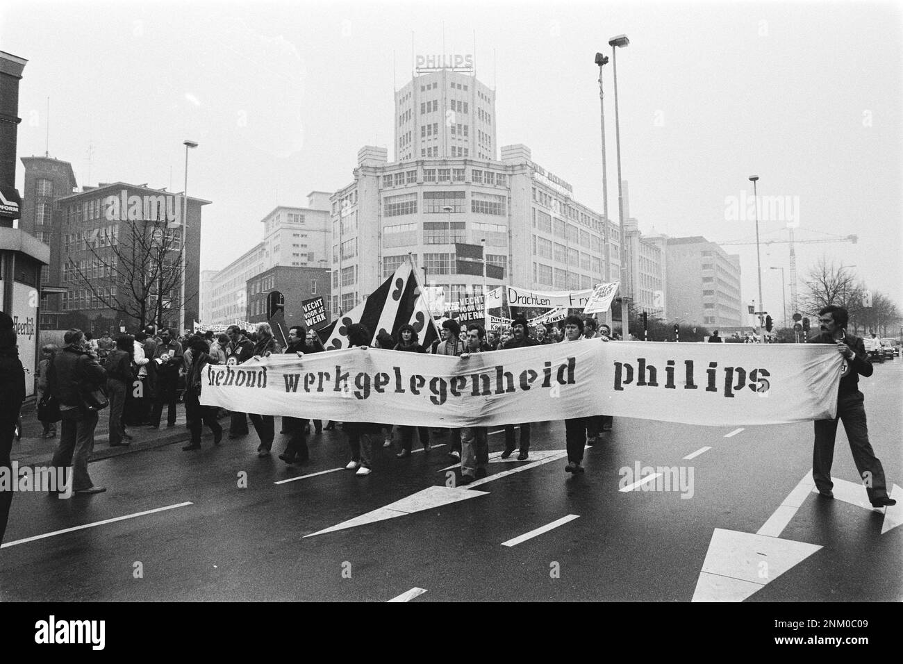 Netherlands History: Demonstration in Eindhoven against the closure of ...