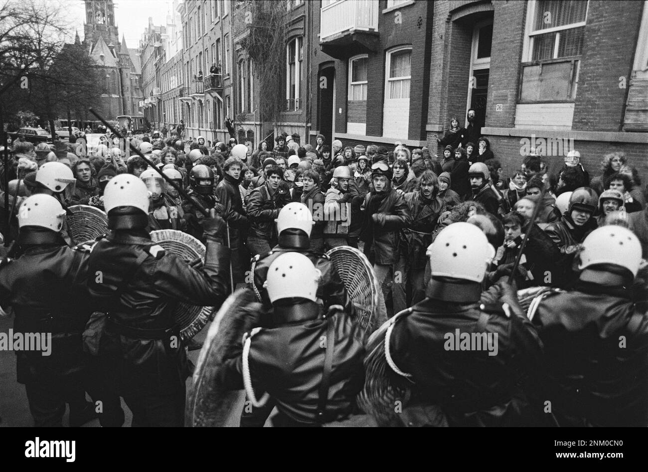 Netherlands History: Police and army with armored vehicles and tanks ...