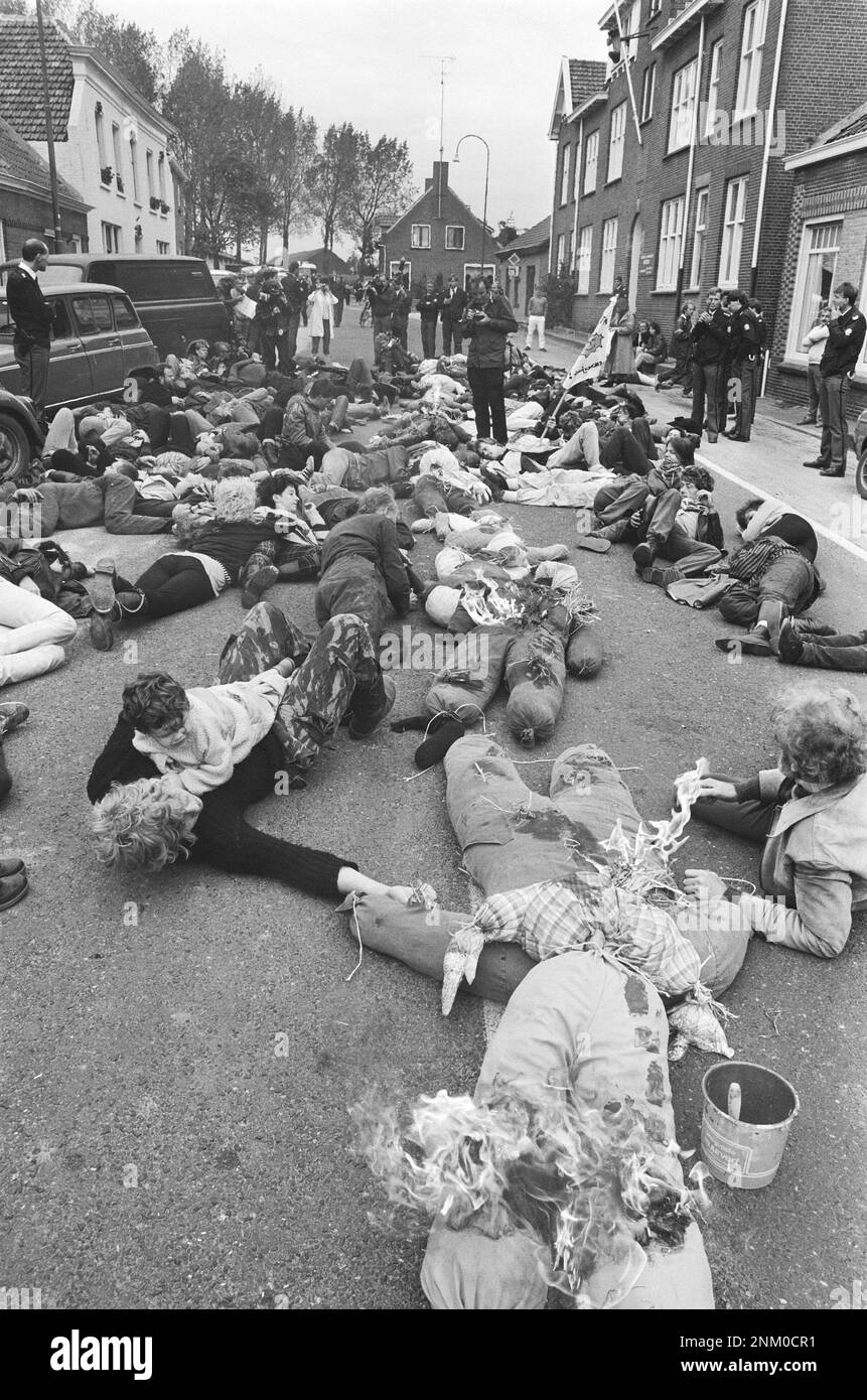 Dutch protesters against nuclear Black and White Stock Photos & Images ...