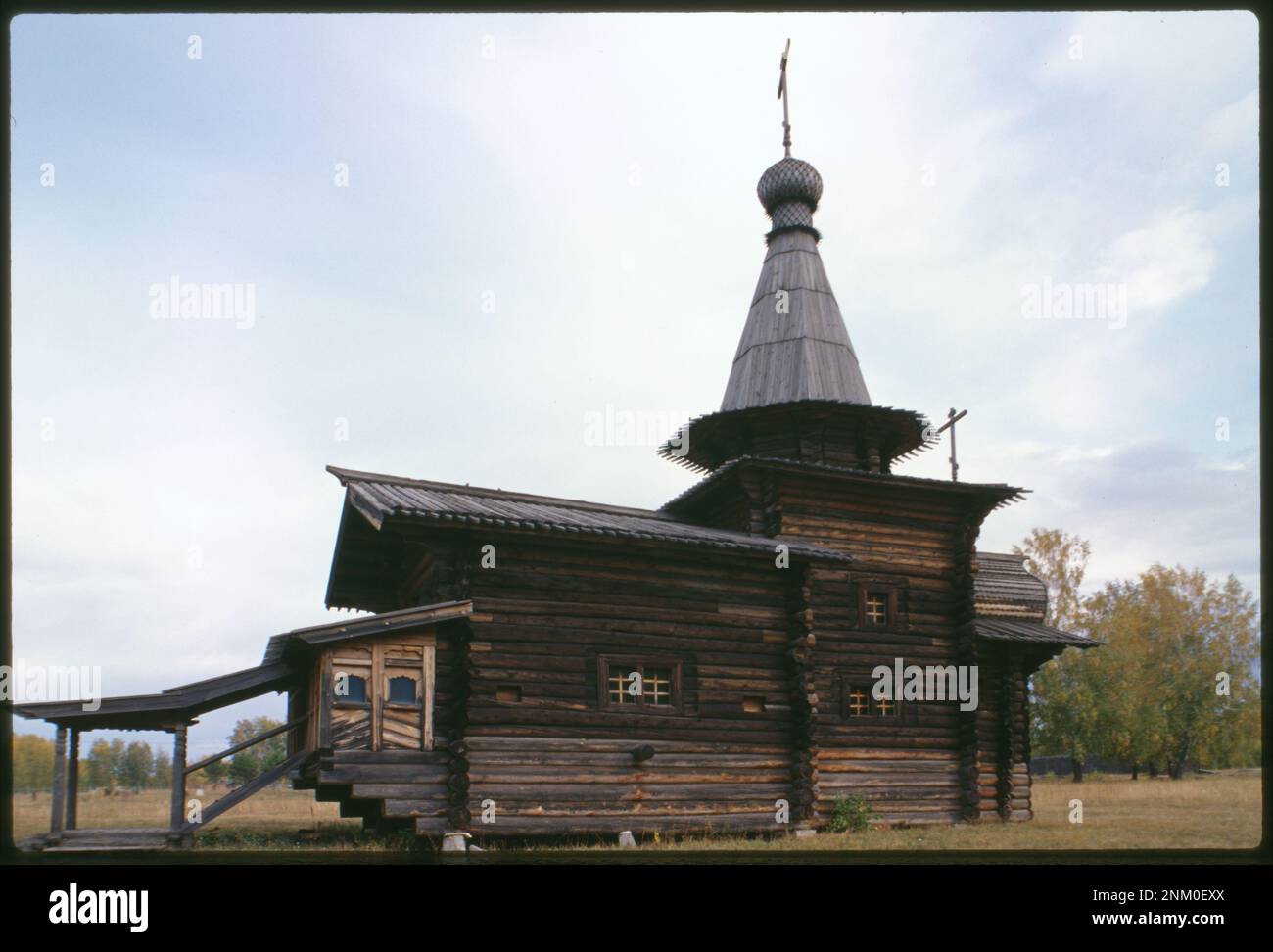 The Log Church of the Savior, originally built in Zashiversk around ...
