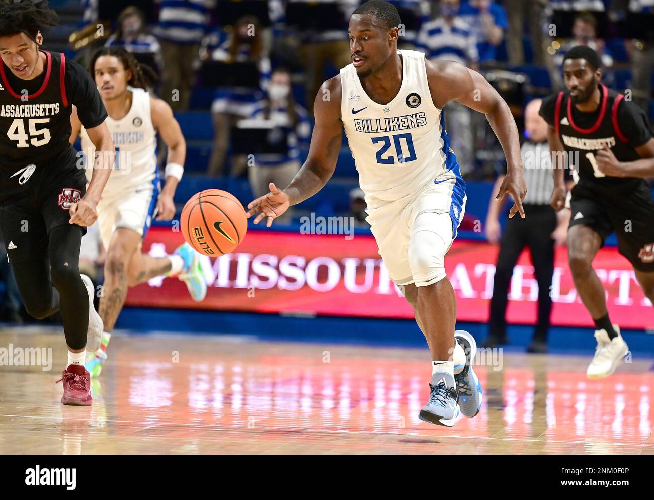 ST. LOUIS, MO - JANUARY 23: during a college basketball game between ...
