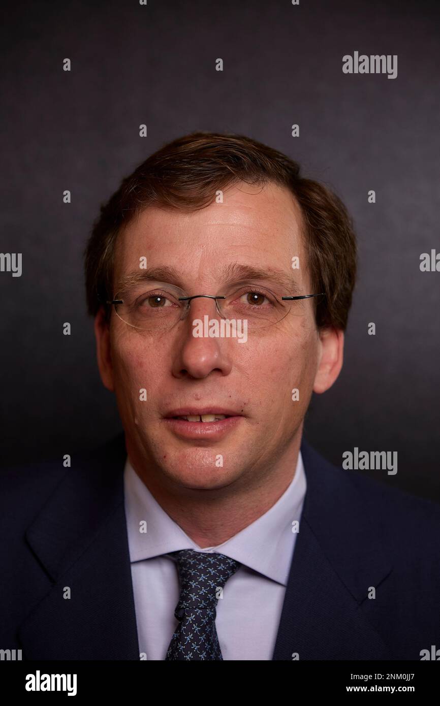 The mayor of Madrid, José Luís Martínez-Almeida, poses for Europa Press ...