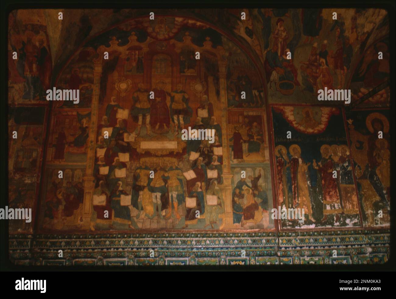 Fresco of christ bound by roman soldiers hi-res stock photography and ...