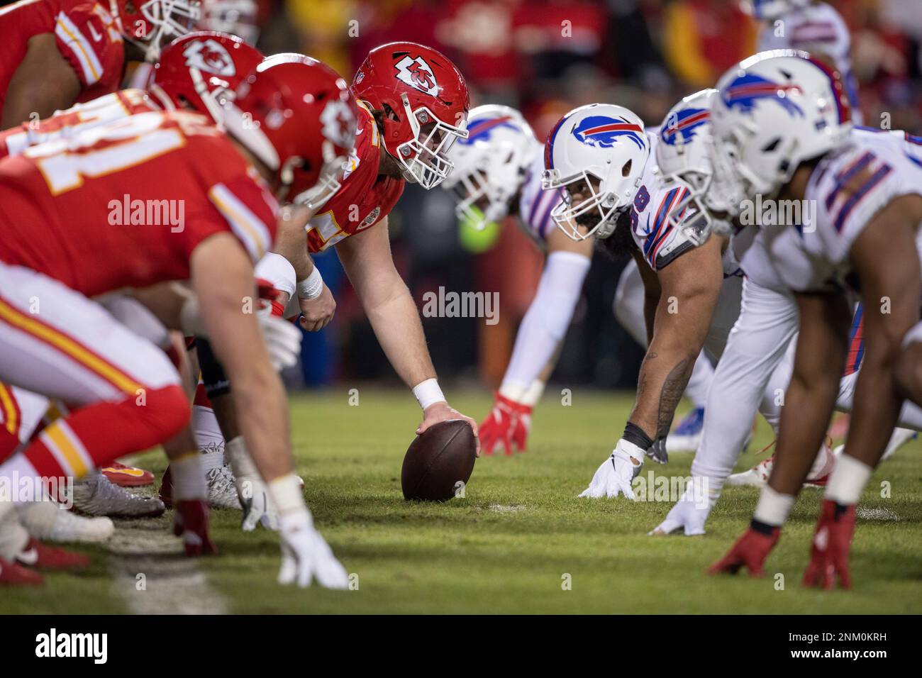 KANSAS CITY, MO - JANUARY 23: Kansas City Chiefs and Buffalo Bills face ...