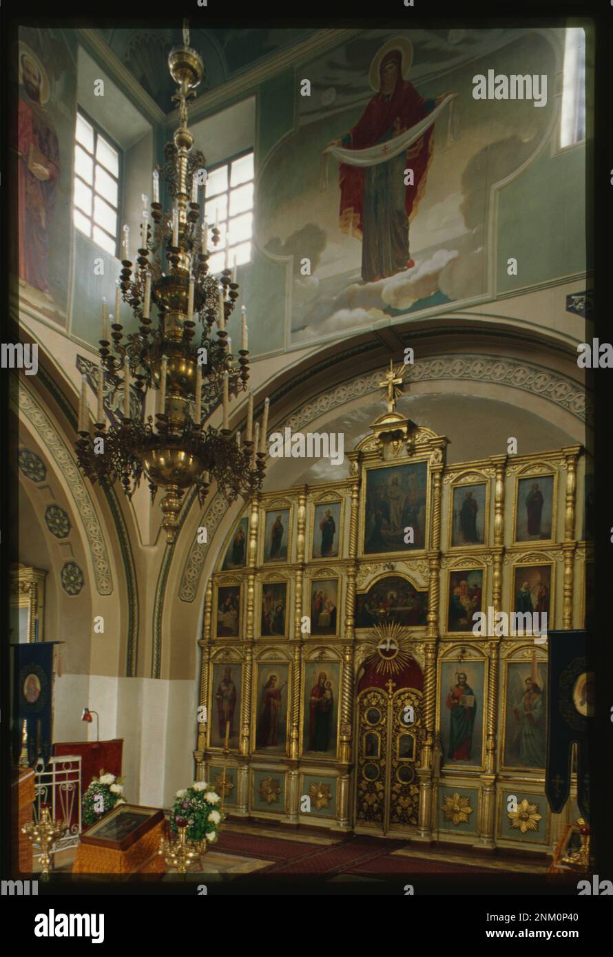 Church of the Intercession, (1914), interior, icon screen, Ussuriisk ...
