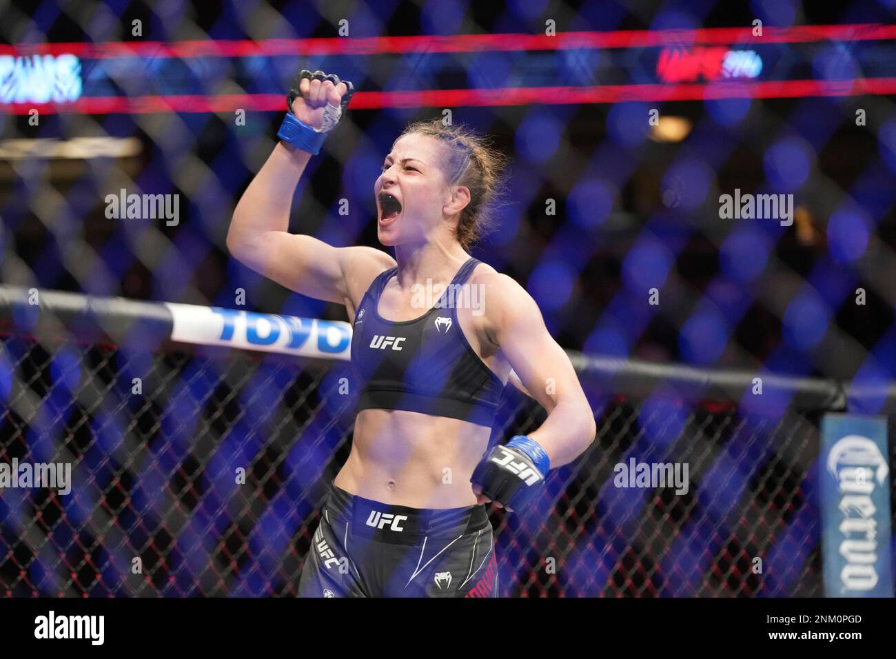 ANAHEIM, CA - JANUARY 22: (L-R) Jasmine Jasudavicius celebrates her ...