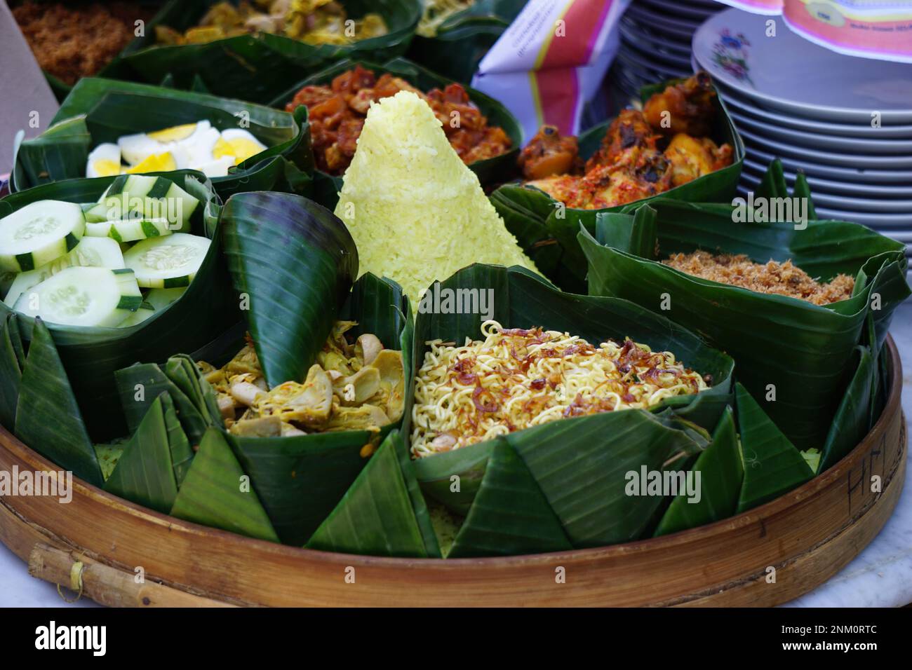 Indonesian various food for thanksgiving. Indonesian call it nasi ...