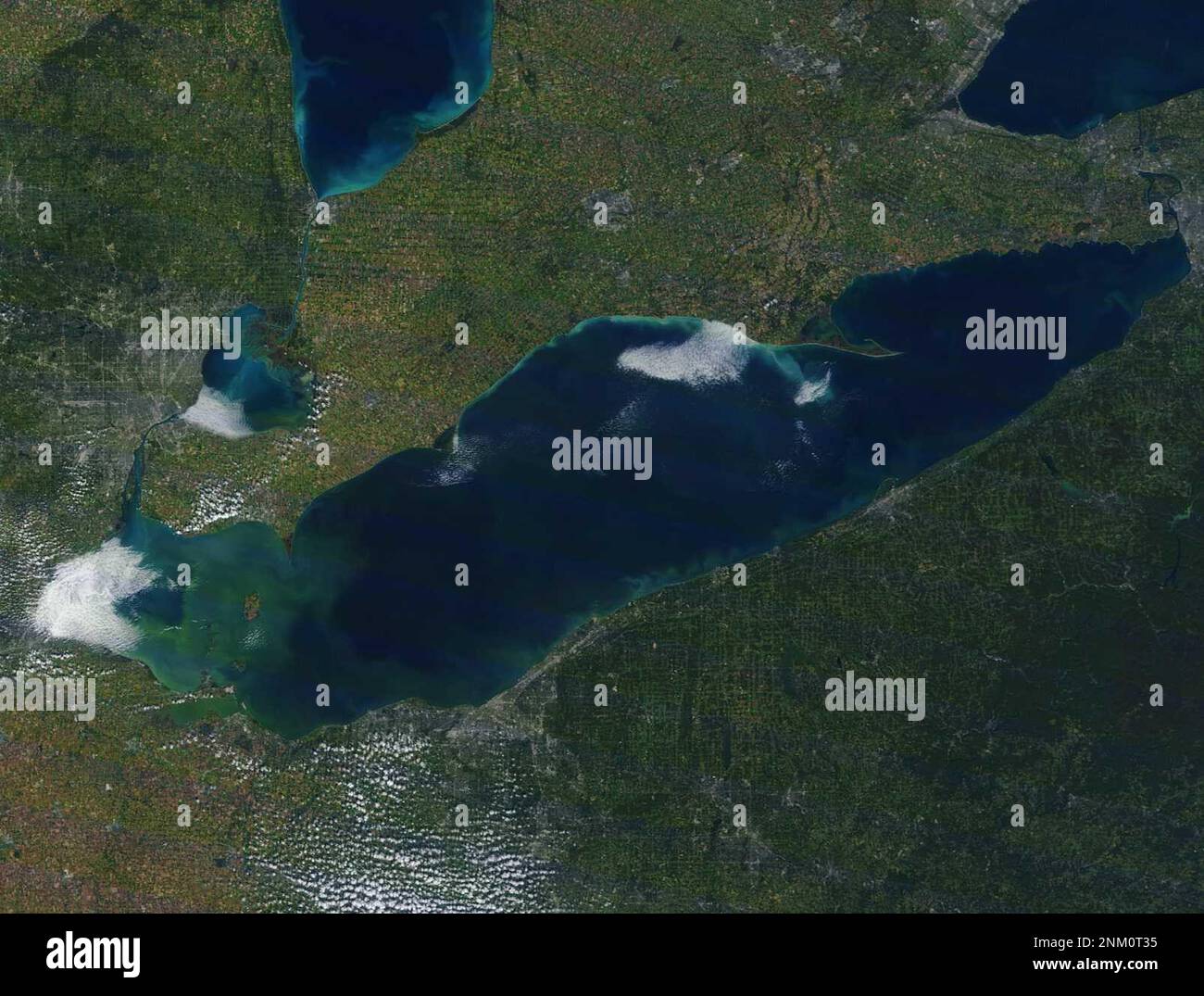 Modis satellite image of lake erie hi-res stock photography and images ...