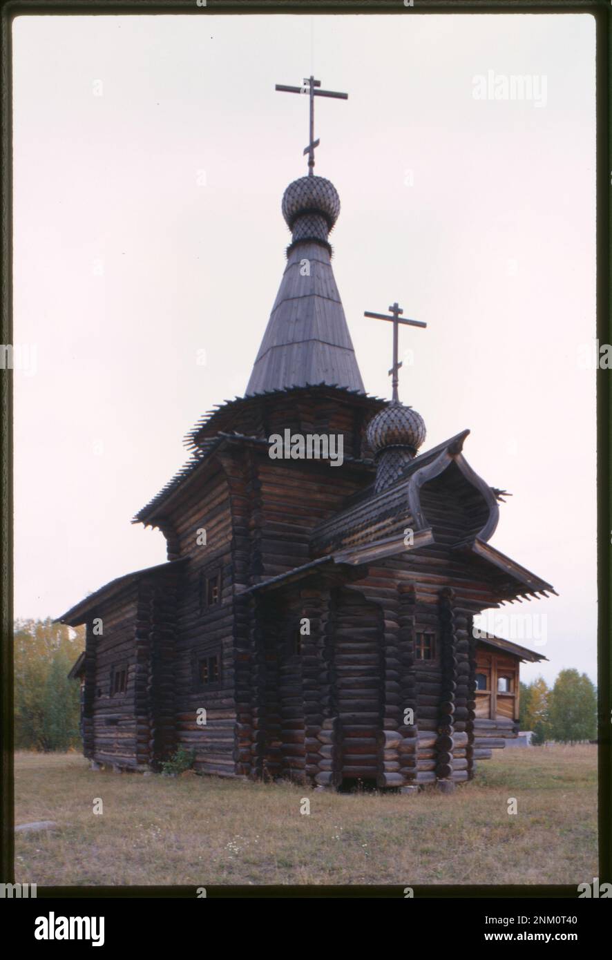 The Log Church of the Savior, originally built in Zashiversk in 1700 ...