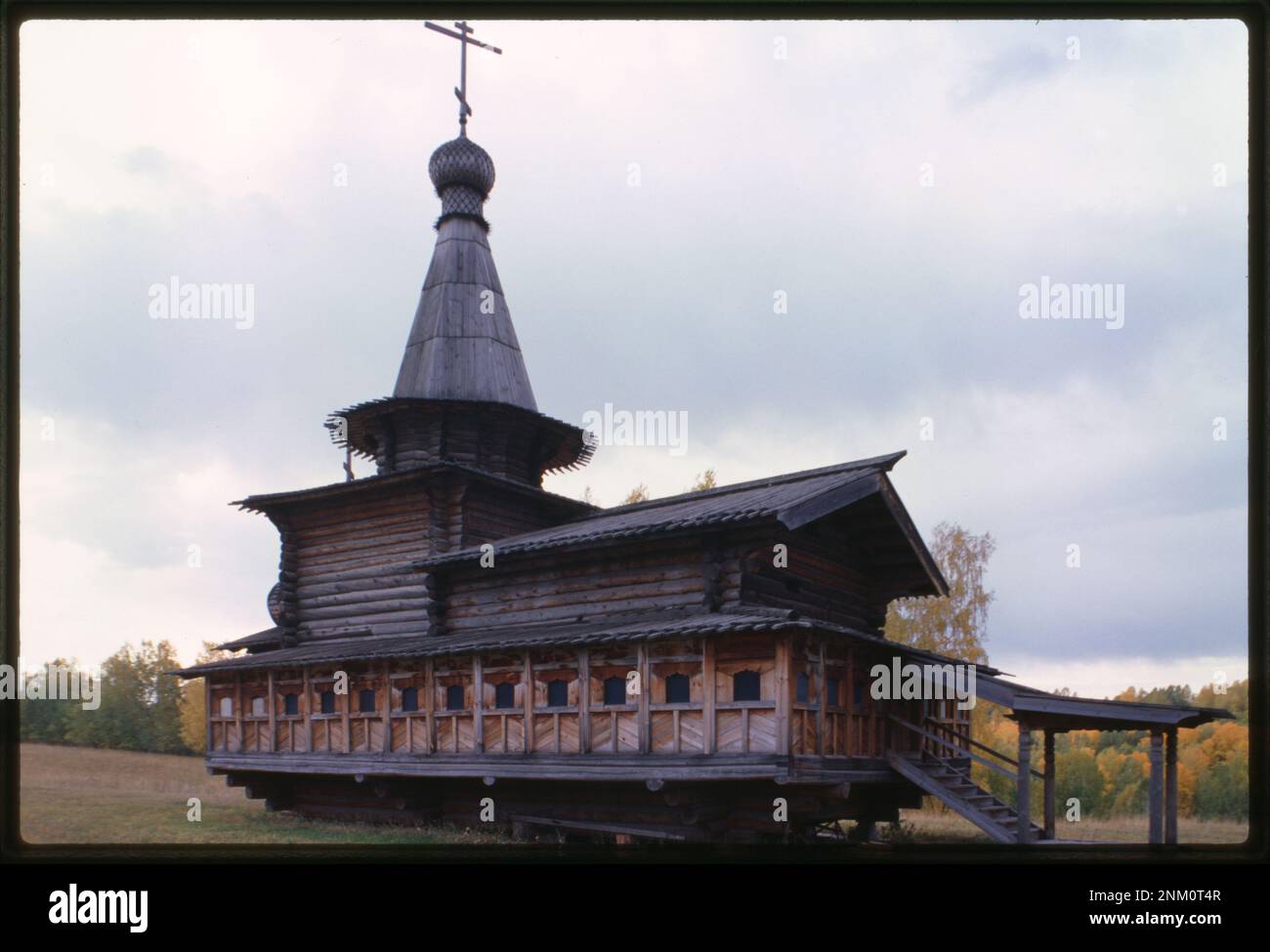 The Log Church of the Savior from Zashiversk, built in 1700, was moved ...