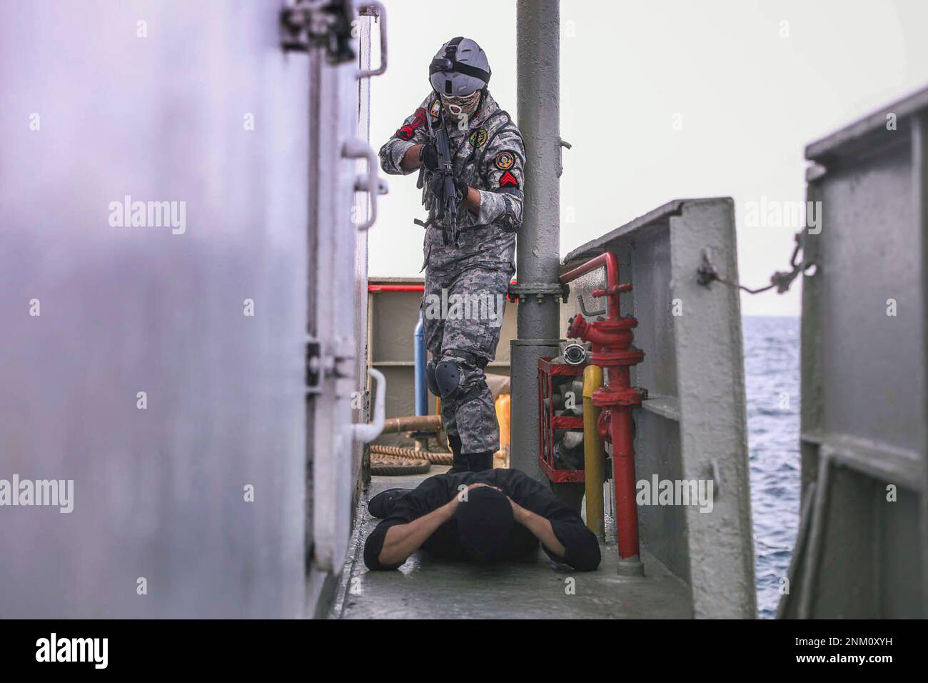 This photo provided Friday, Jan. 21, 2022, by the Iranian Army, navy ...