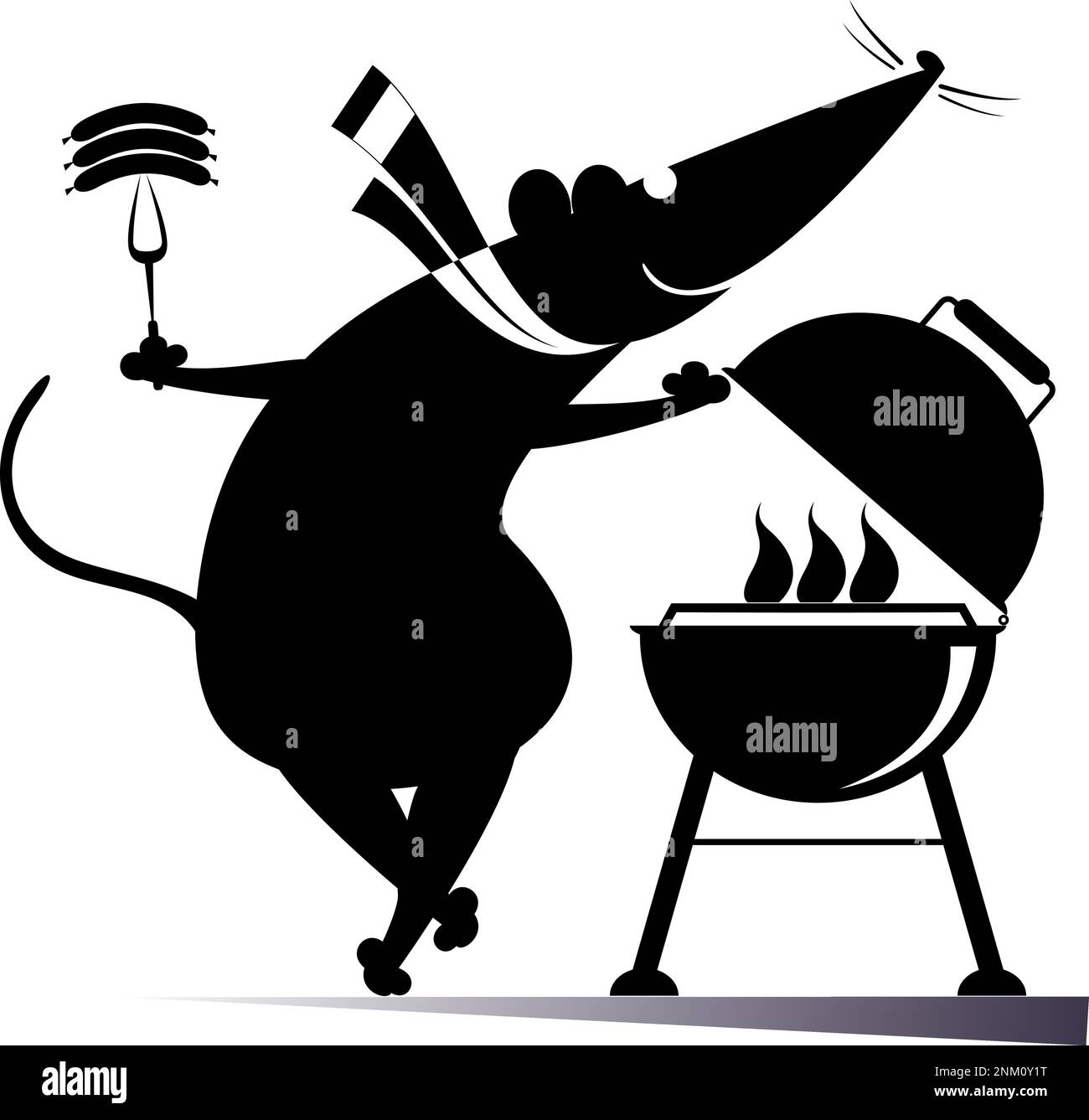 Grill rat Stock Vector Images - Alamy