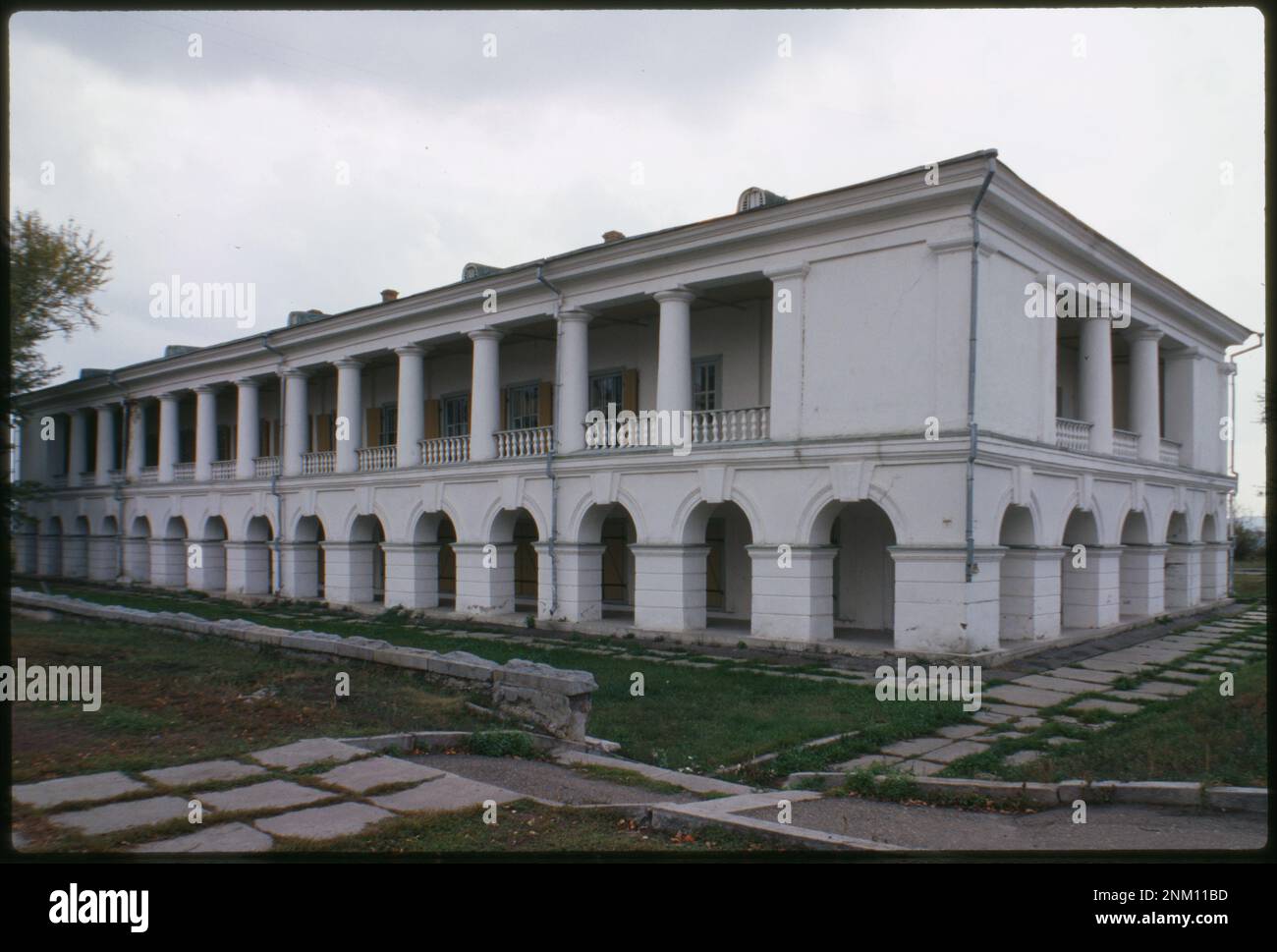 The Former Stock Exchange, built in 1854 in Tomsk, Russia, is an ...