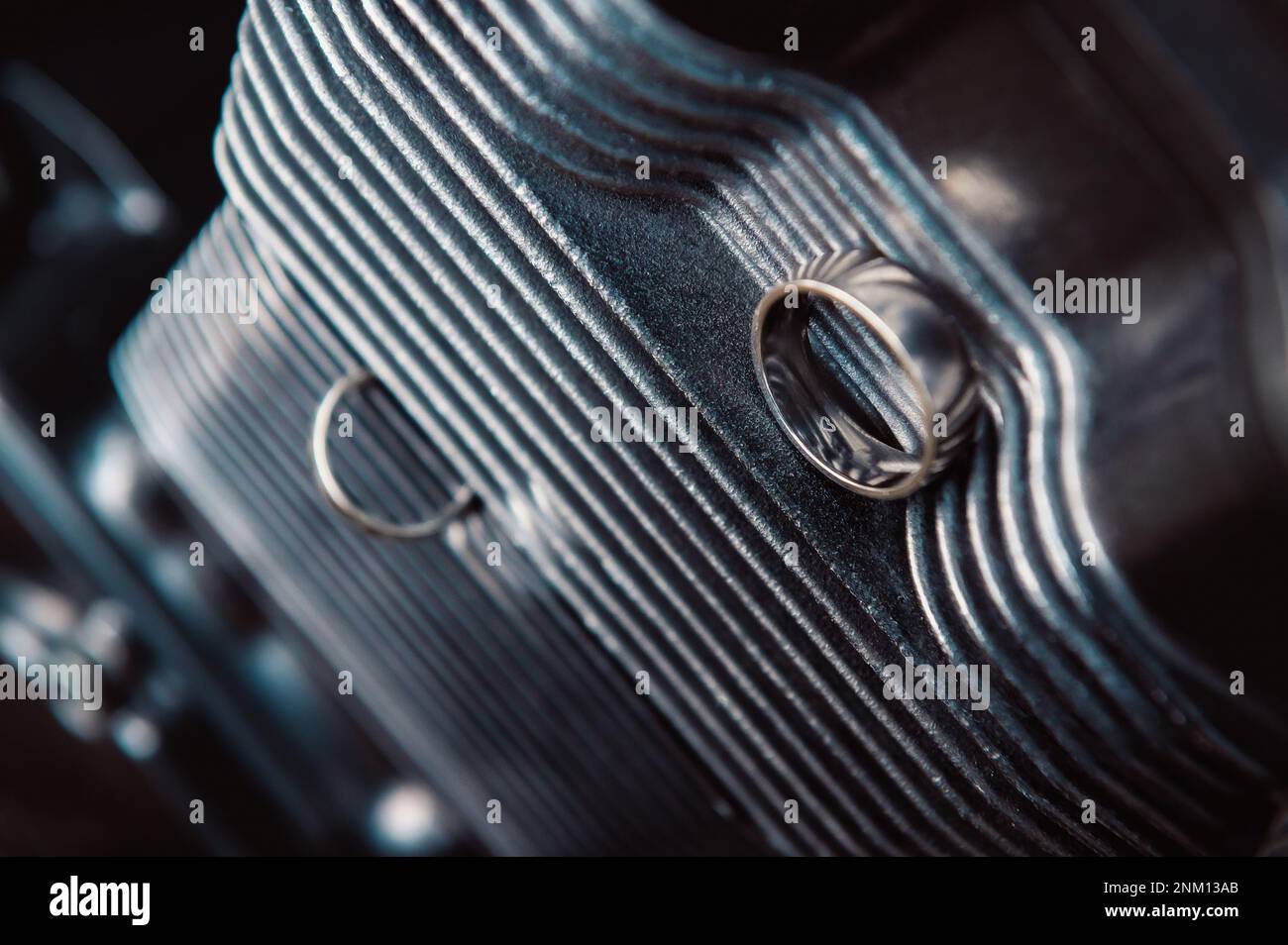 hands, wedding rings and marriage vows white gold wedding rings lying ...