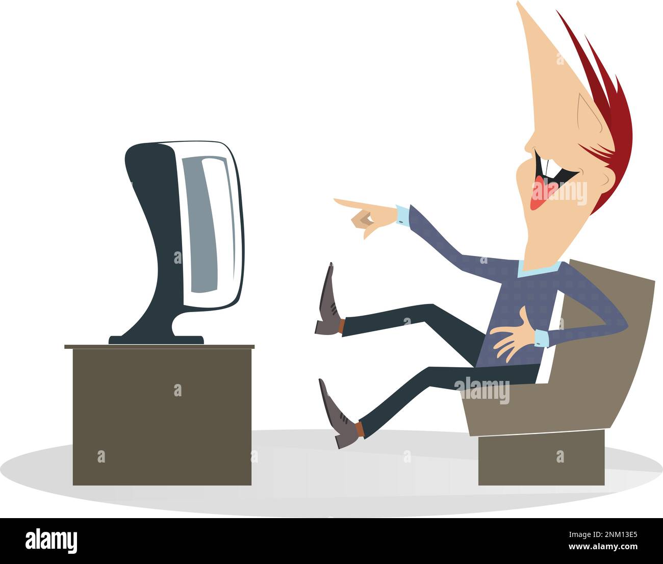 People laughing comedy show Stock Vector Images - Alamy